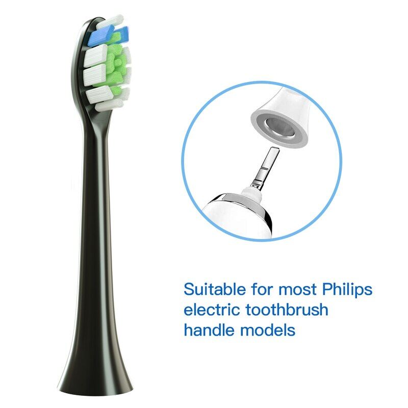 5PCS Brush Heads for Philips HX Sonic Electric Toothbrush Vacuum DuPont ...