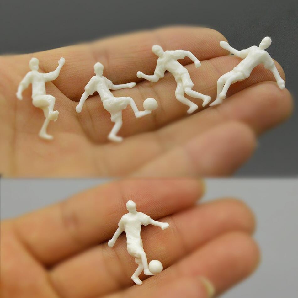 DIY Miniature Football Player Figures Model 1:50 1:75 Unpainted Sports ...