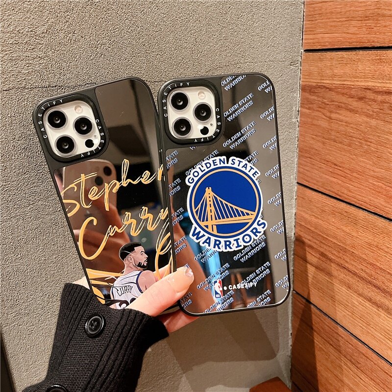 TiFY NBA Warriors Curry Mirror Case สำหรับ iPhone 13 Pro MAX 12 11 Pro ...