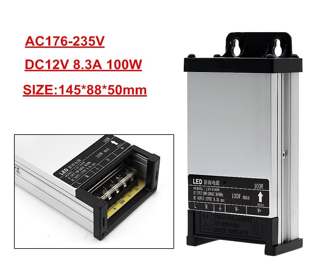 12 V Led กลางแจ้งกันฝนพาวเวอร์ซัพพลาย12โวลต์60W 100W 200W 250W 400W Led ...