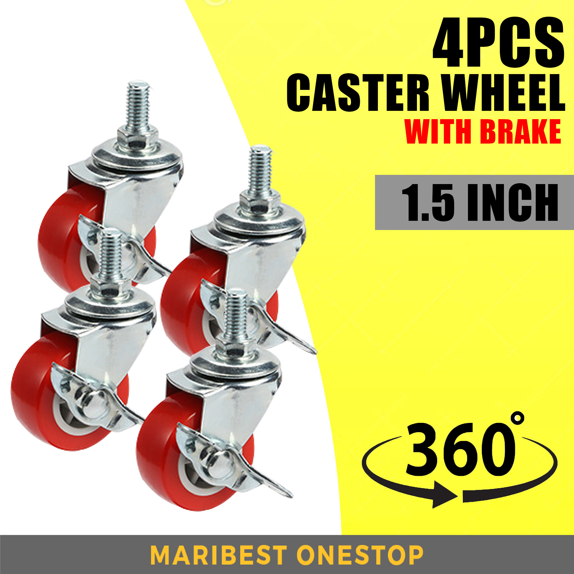1.5 Inch Caster Wheel Heavy Duty Caster Wheel Roller Caster Wheels Roda ...