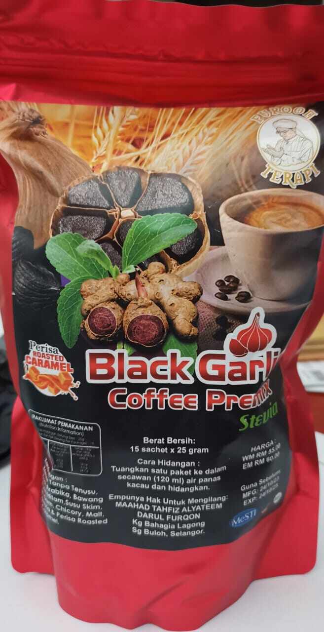 BLACK GARLIC COFFEE PREMIX STEVIA | Lazada