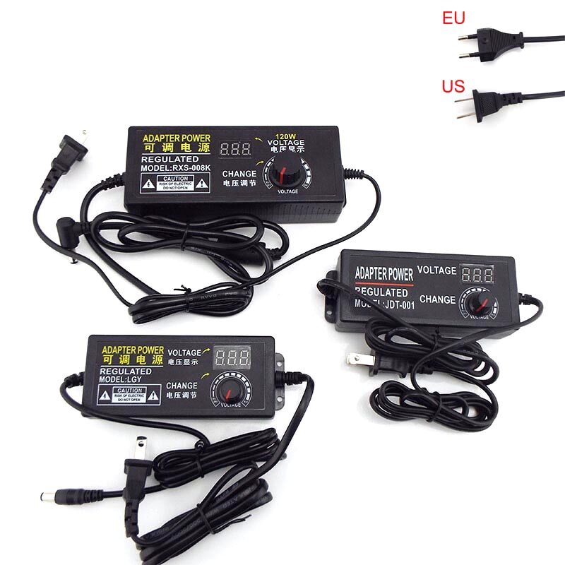 Universal ปรับได้ AC 220V To DC 12V 9V 24V แหล่งจ่ายไฟ9V-24V 3V-12V 1A ...