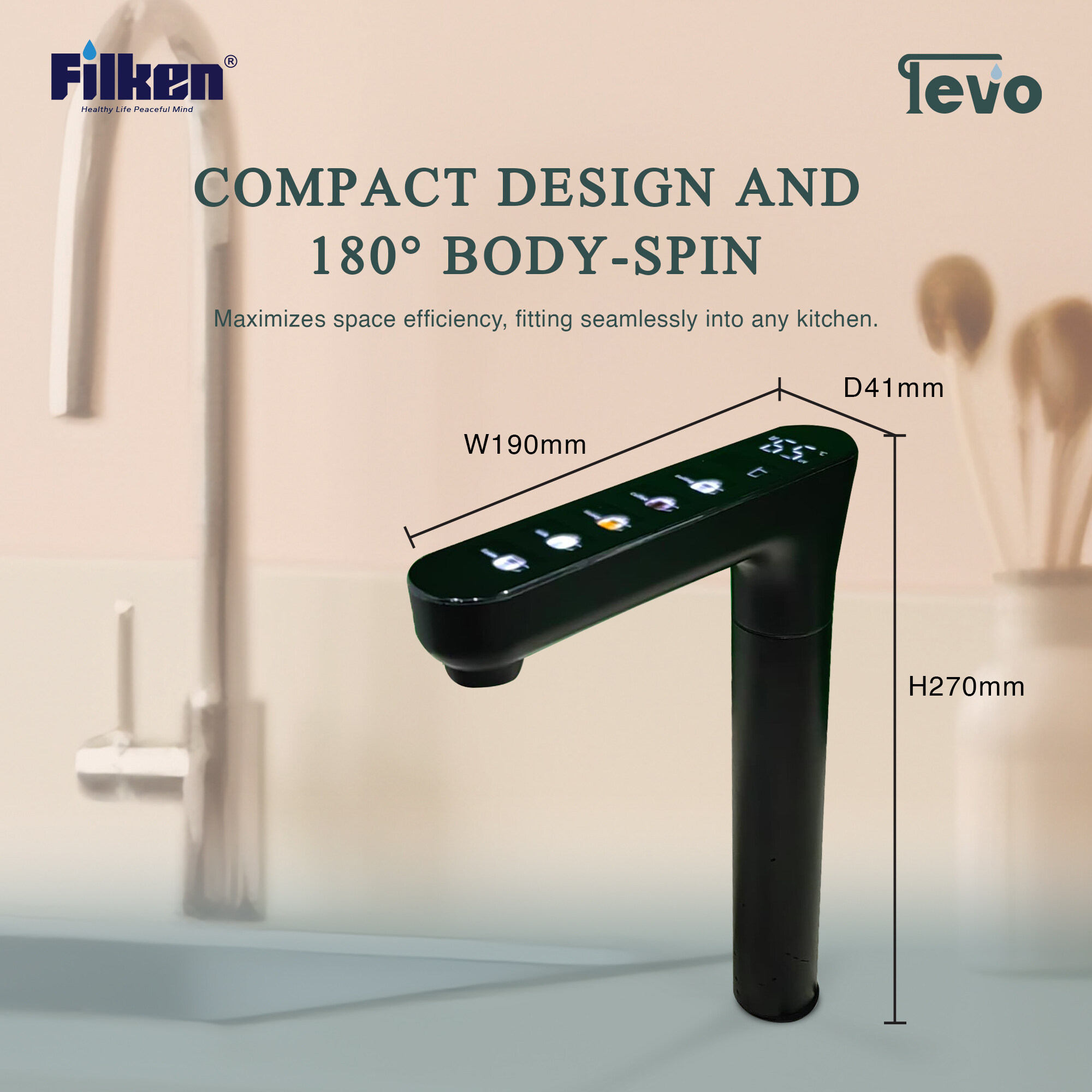 Filken Revo V2 Under Sink Tankless Faucet Instant Water Dispenser HOT ...