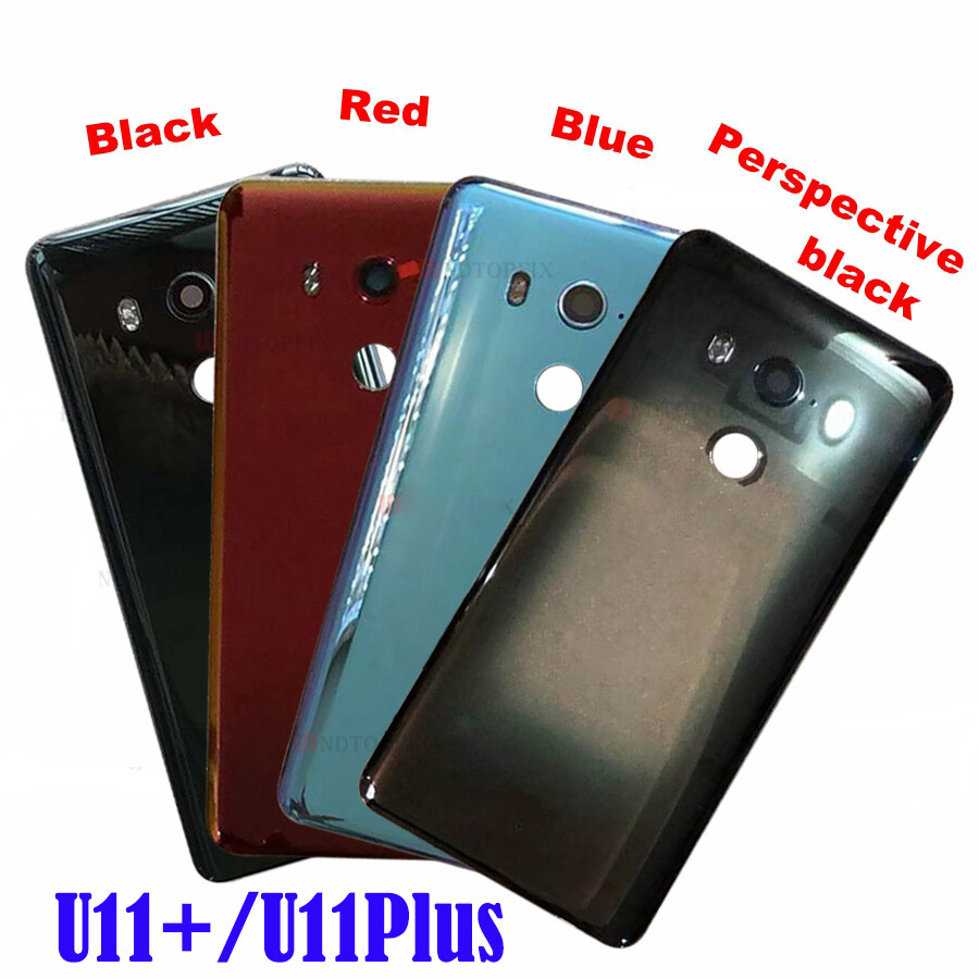 สำหรับ HTC U11 Plus U12 Plus ฝาหลังแผงประตูด้านหลังกระจกเปลี่ยนเคส - ECHOTouch - ThaiPick
