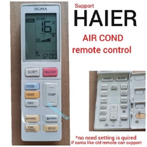 HAIER AIR COND REMOTE CONTROL | Lazada