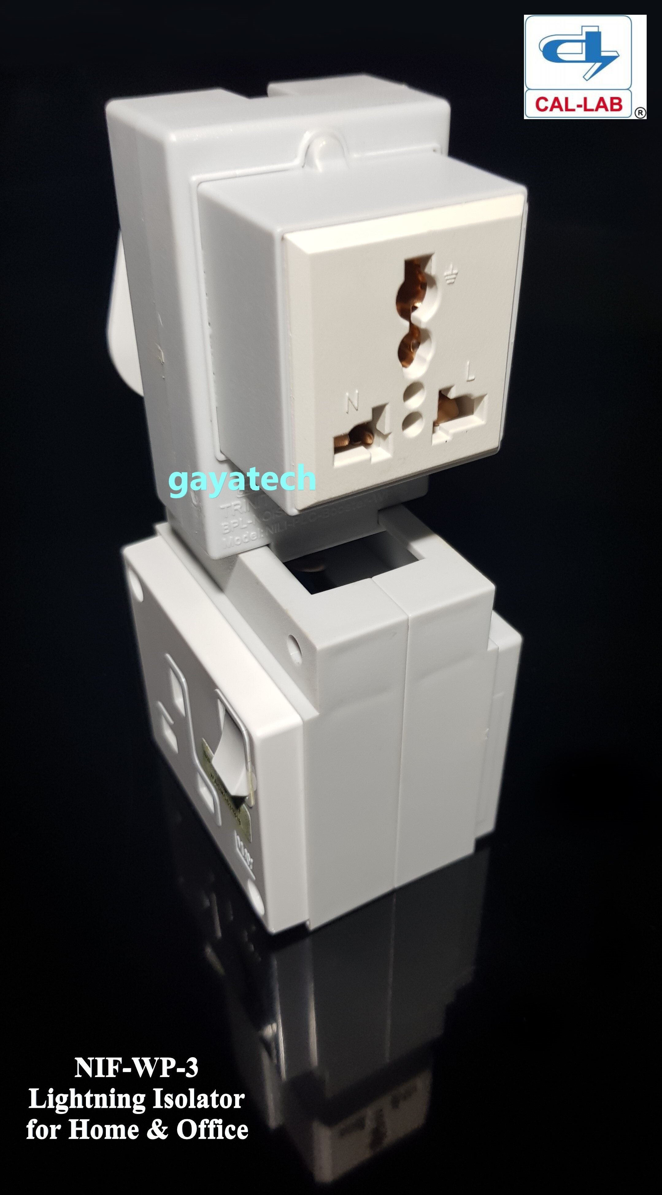 Cal-Lab NIF-WP-3 Lightning Isolator Multi-Universal Socket-Outlet ...