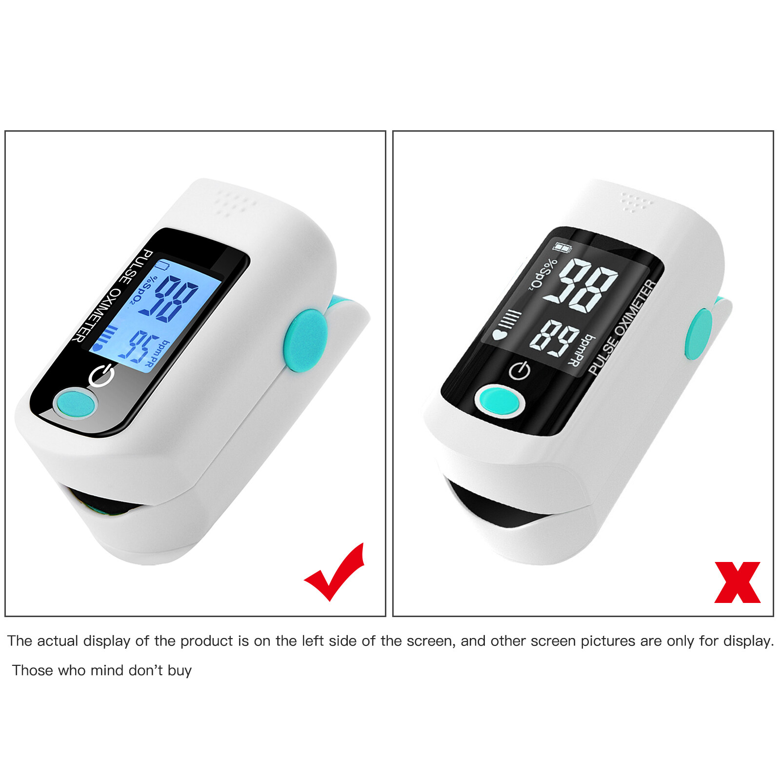 (CE/FCC)Digital Fingertip Pulse O-ximeter TFT Display Blood Oxygen Sensor Saturation Mini SpO2 ...