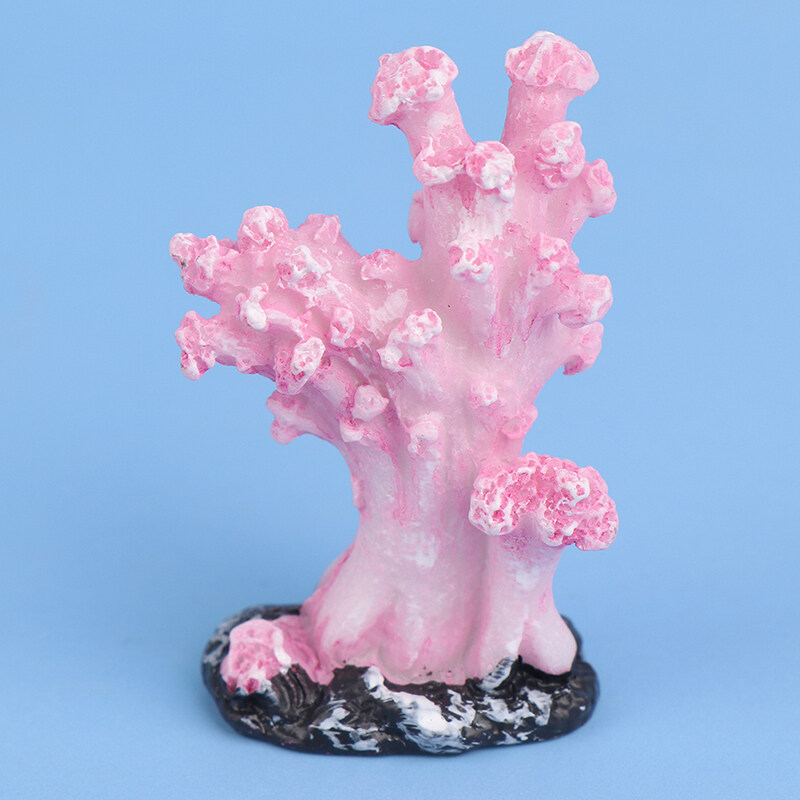 1pc Resin Artificial Aquarium Mini Coral Stone Decoration Fish Tank ...
