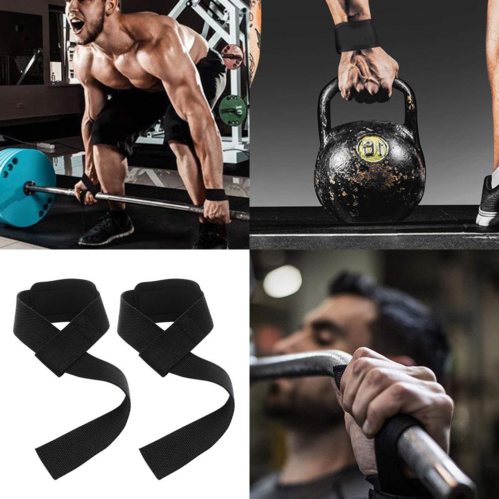 2PCS Weight Lifting Straps with Wrist Support Weightlifting Wrist ...