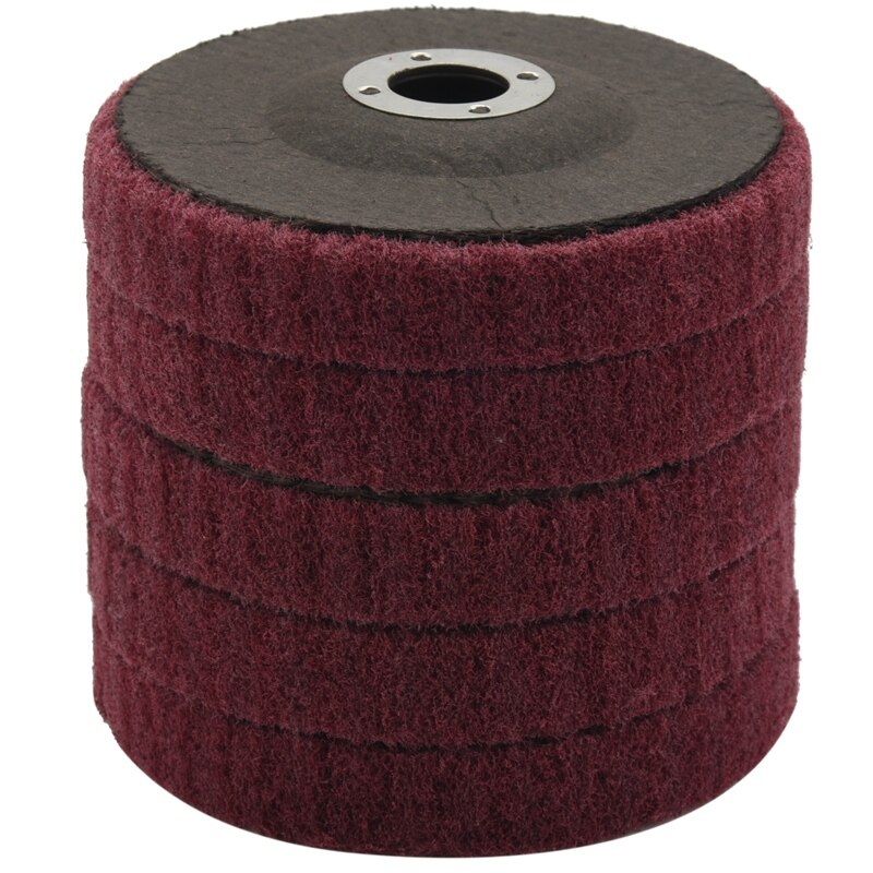 5Pcs 4 Inch Nylon Fiber Flap Disc Polishing Grinding Wheel,Scouring Pad ...