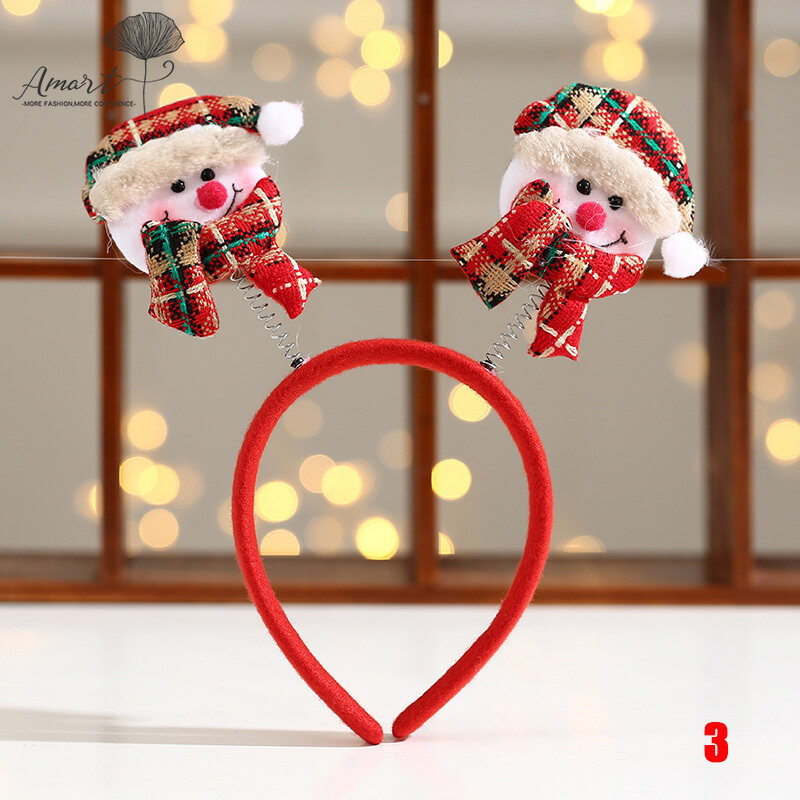 Amart Christmas Headbands for Kids Teenagers Santa Headwear Snowman ...