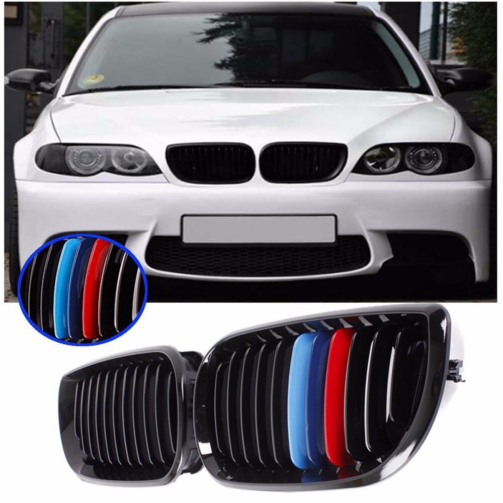 Gazechimp ด้านหน้ากันชนต่ำ Grille 51117198906 สำหรับ 2009-2012 BMW 3 ...
