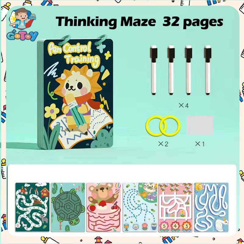 3 Designs Pen Control Training Preschool Education Learning Copybook ...