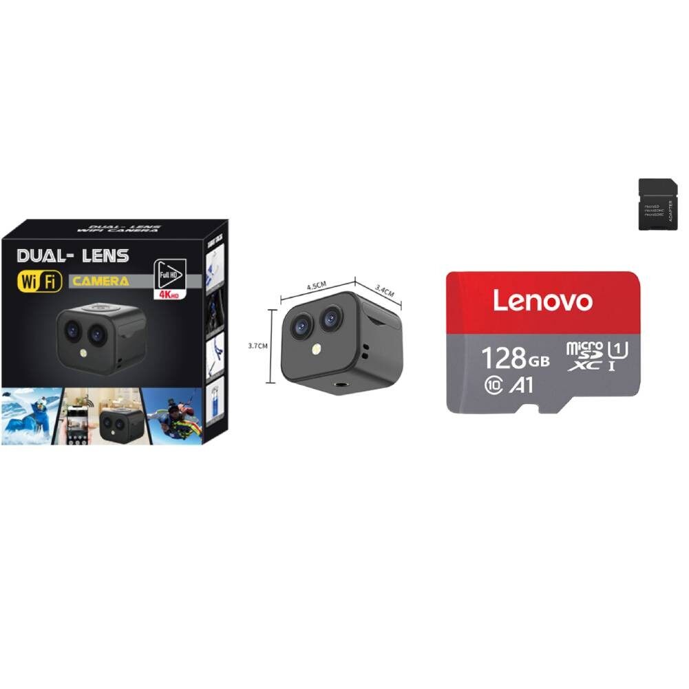 New 4K Mini Wireless Camera Dual Camera Night Vision WiFi Hidden Camera ...