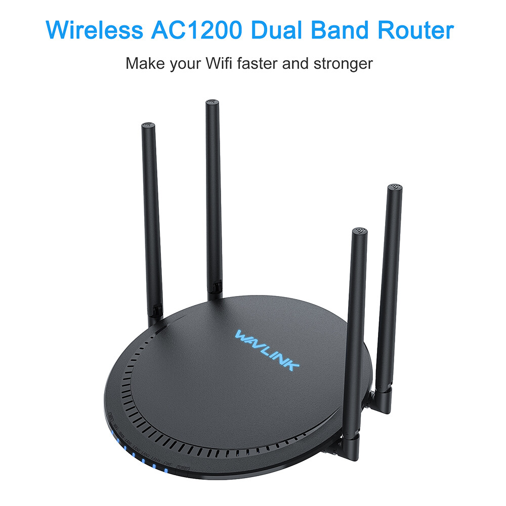 Wavlink AC1200 Dual-Band (5G 867Mbpsและ 2.4G 300Mbps) สมาร์ทเราเตอร์Wi ...