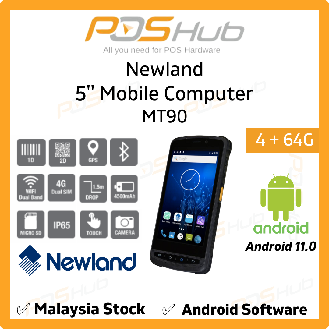 Newland NLS-MT90 Portable Android Mobile Computer 2GB+16GB ／ 4GB+64GB 2D Imager Scan | Lazada
