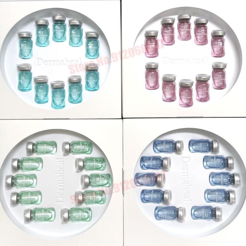 10 Vials Dermaheal Hyaluronic Acid Ampoule Serum Anti-Aging Freckle ...