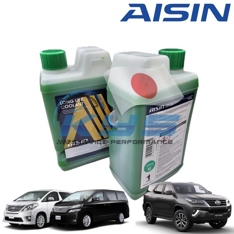 AISIN Japan 1L LONG LIFE COOLANT Green/Hijau # TOYOTA VIOS,CAMRY,ALTIS ...