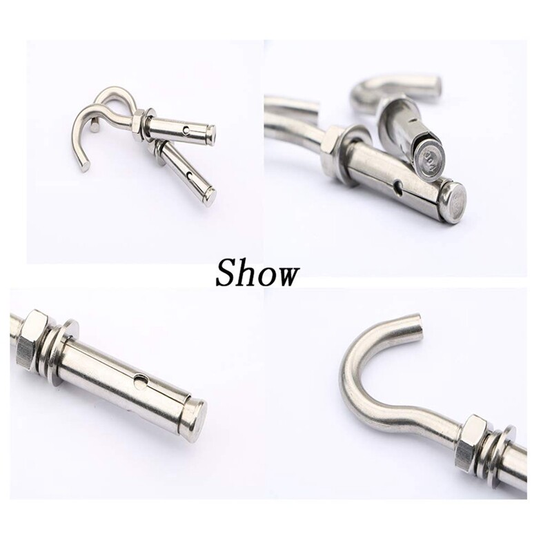 Expansion Hook M6 M8 Open Cup Hook Expansion Bolts Heavy Duty Hook for ...