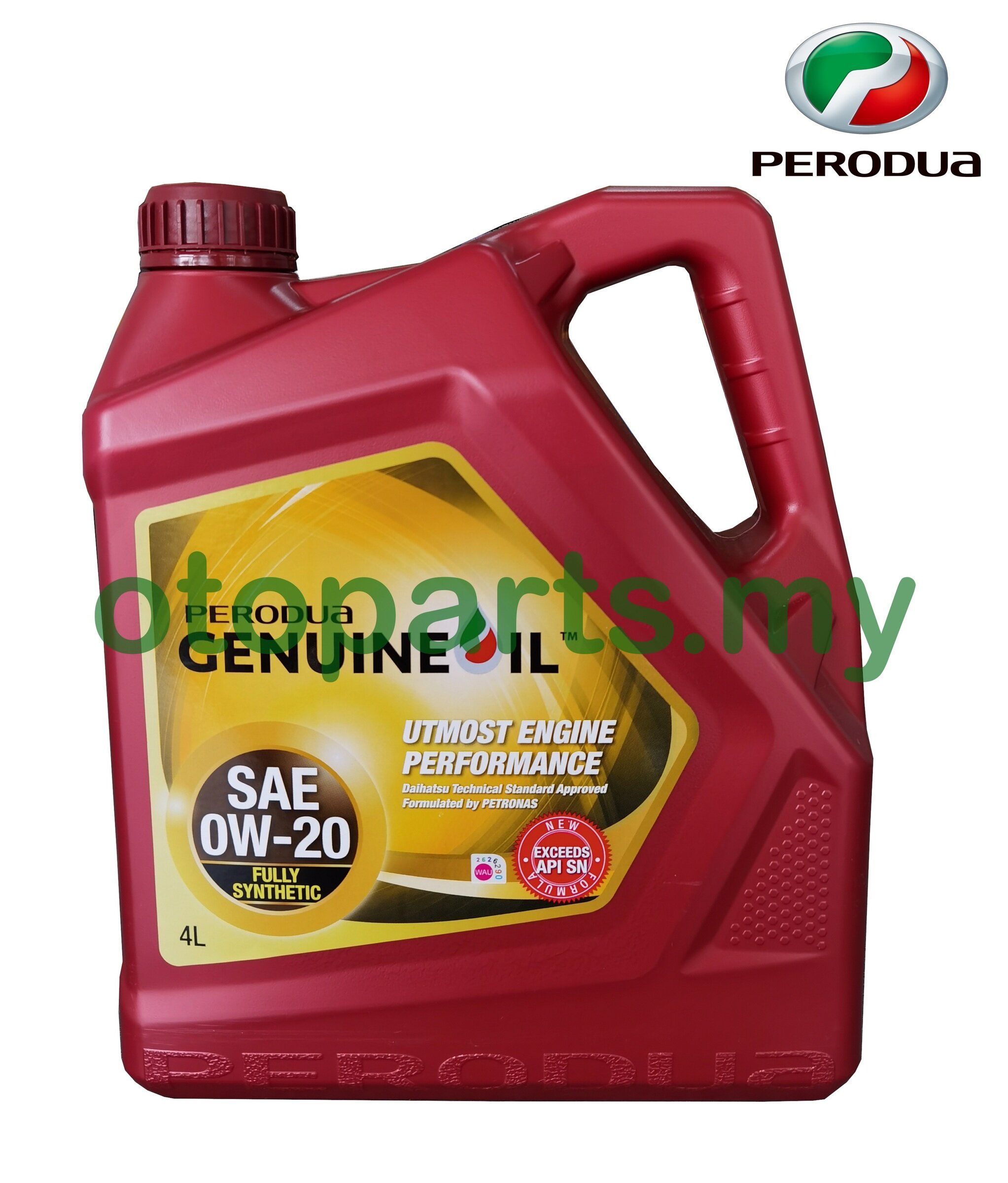 PERODUA Genuine Fully Synthetic SAE 0W20 Engine Oil 4L | Lazada