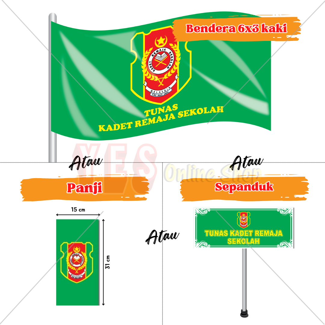 [READY STOCK] BENDERA Unit Beruniform // PANJI // SEPANDUK PAPAN ...