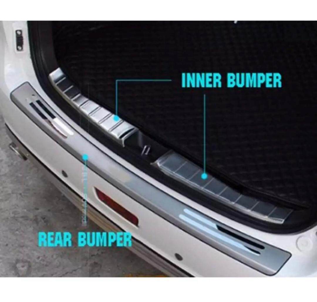 Mitsubishi Asx Stainless Steel Inner And Outer Rear Bumper Protector ...