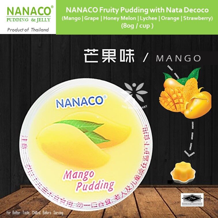 [Thailand] Halal NANACO Fruity Pudding with Nata Decoco 80g/Cup *No ...