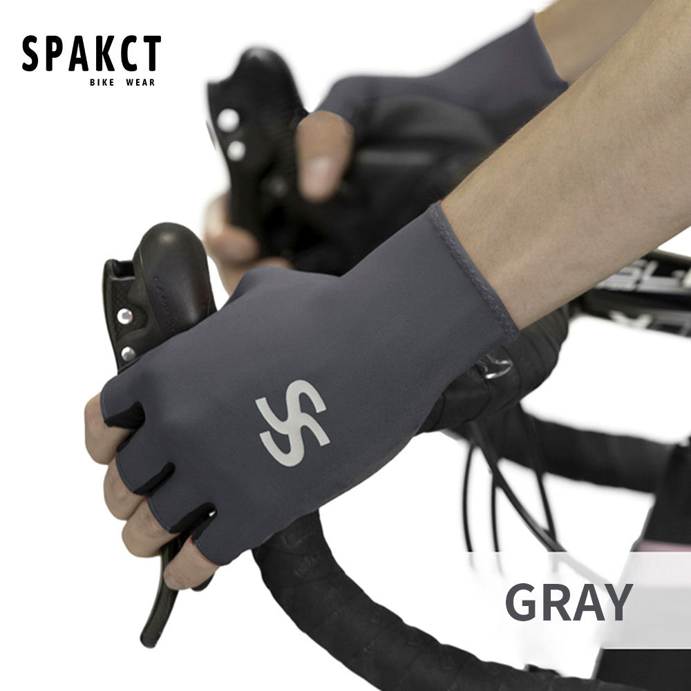 SPAKCT Fingerless ถุงมือขี่จักรยานสำหรับจักรยานจักรยานภูเขา Mtb ถนนถุง ...