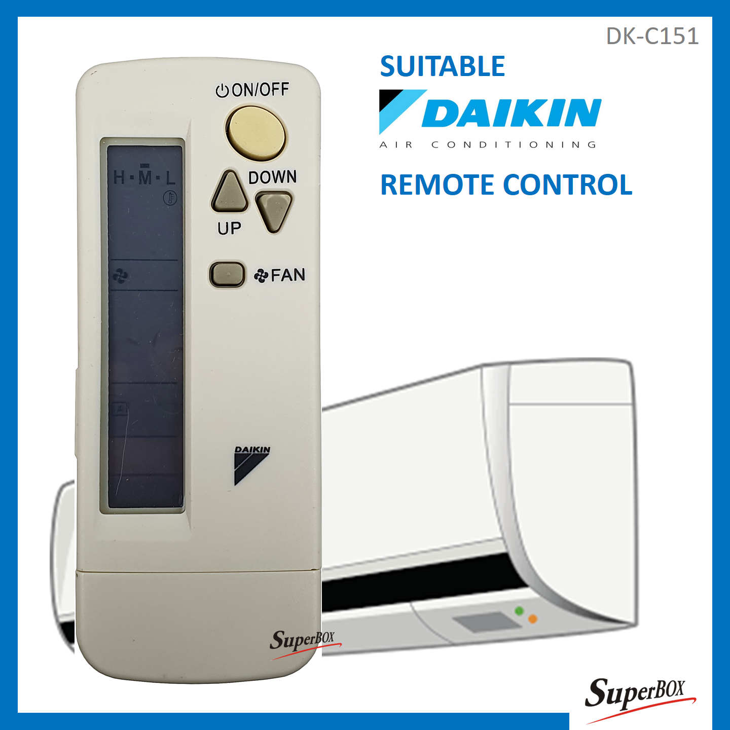 Daikin Replacement For Daikin Air Cond Aircond Air Conditioner Remote ...
