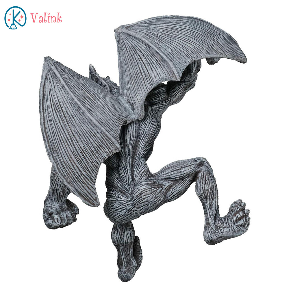 Valink Gargoyle Demon Statue Evil Winged Devil Gargoyle Sculpture Resin ...