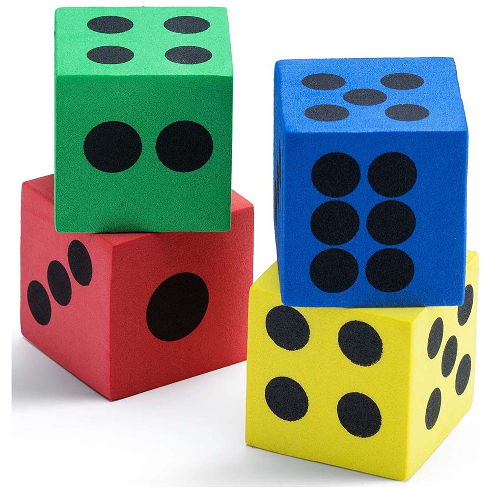 36 pcs EVA Foam Dice Large 1.5 Inch Kids Educational Fun Dice for Games ...