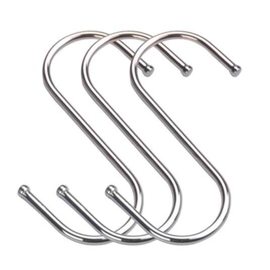 STAINLESS STEEL S SHAPE HOOK HANGING HOCK 5PCS | Lazada