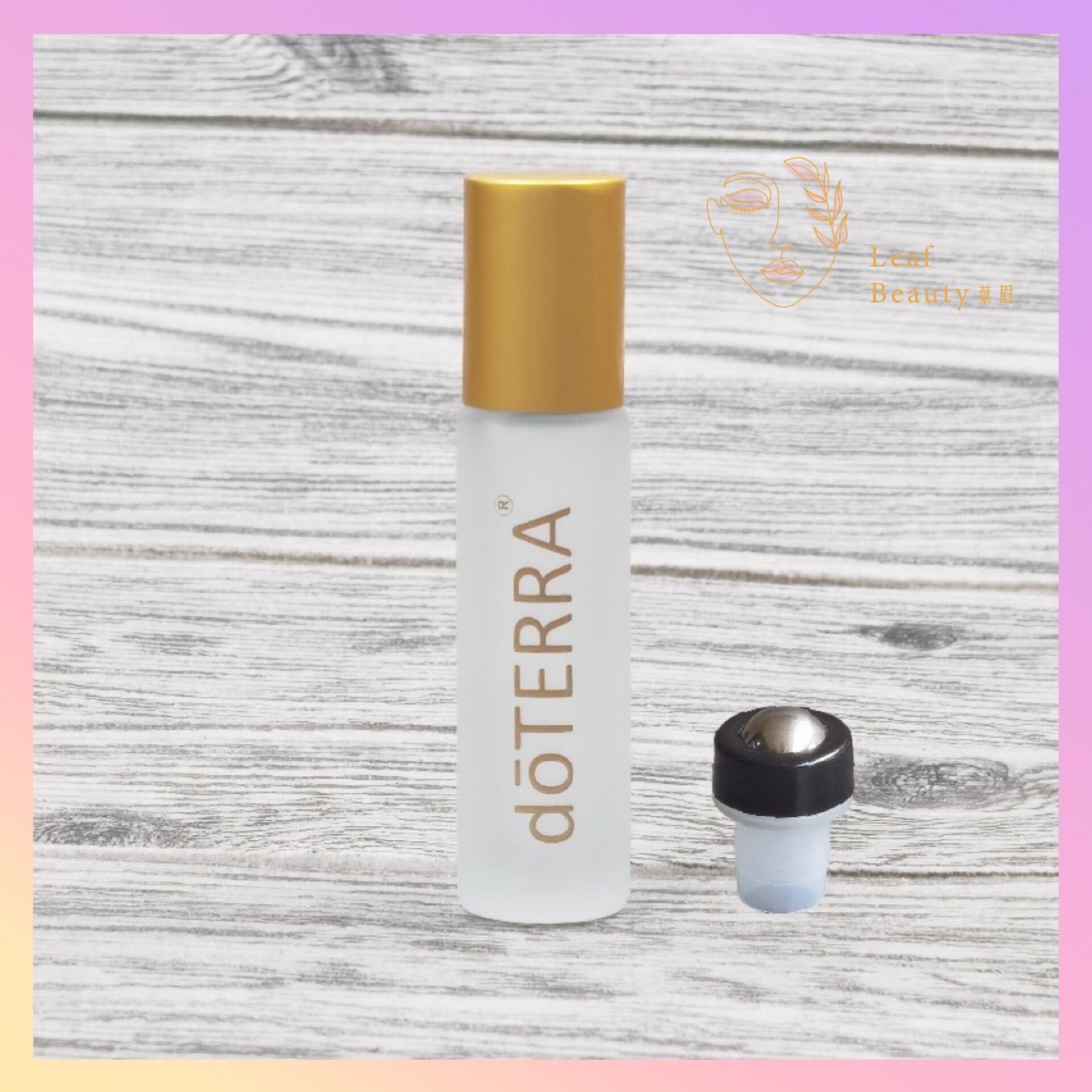 doTERRA Logo Fantasy Gold Frosted Bottle 5ML 10ML Roll on Thick Glass ...