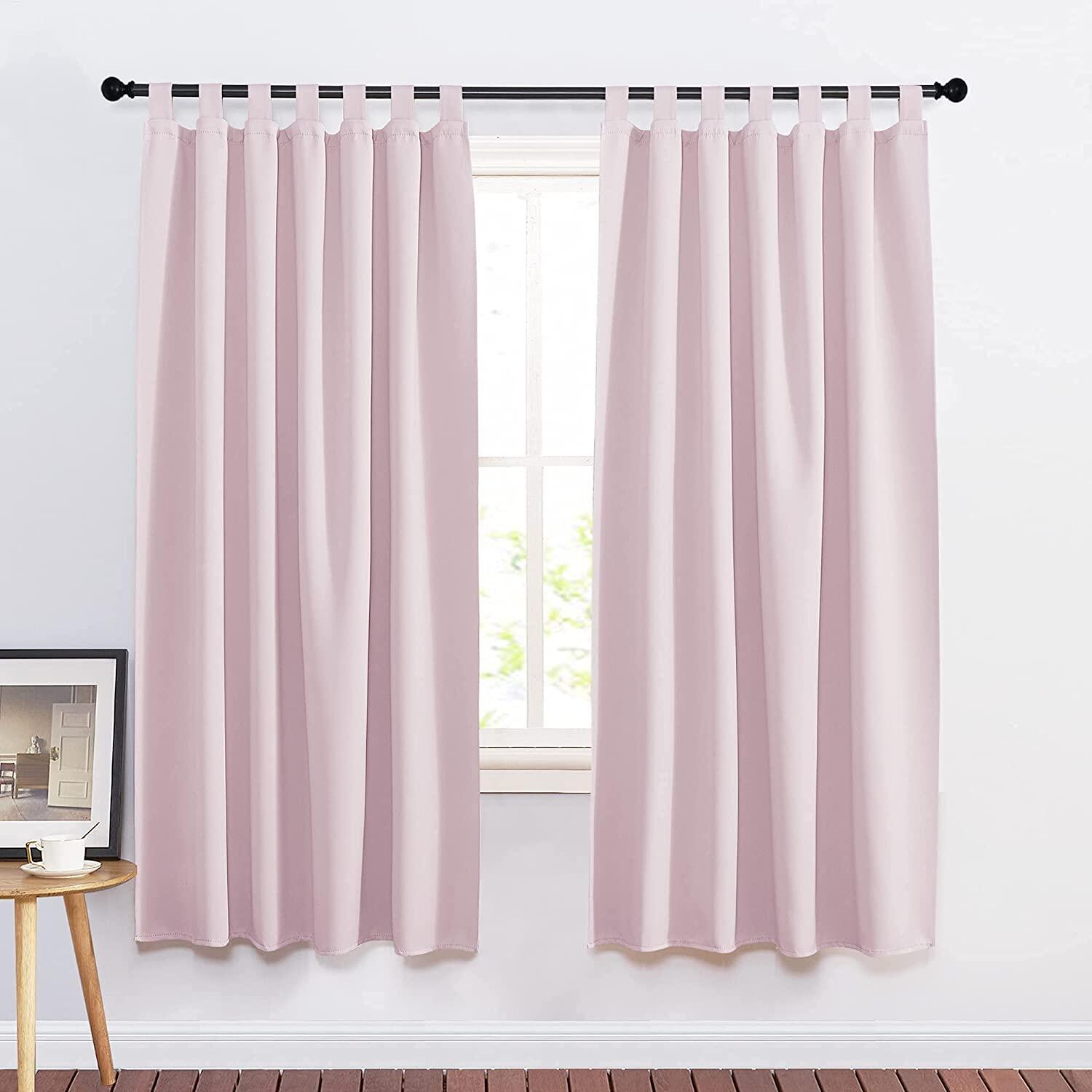 1pc Blackout Short Window Curtains For Living Room Tab Top （not velcro ...