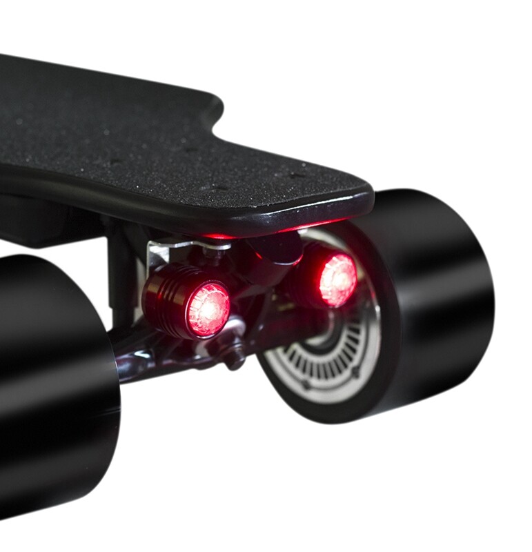4Pcs Skateboard LED Lights Night Warning Safety Lights for 4 Wheels ...