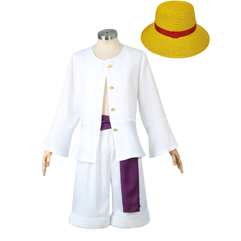 Anime One Piece Luffy Cosplay Costume Two Years Later Monkey D Luffy ...