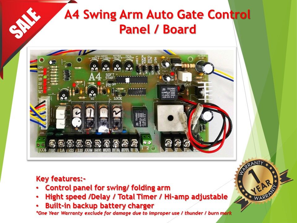 Autogate A4 Swing Arm Control Panel / Board - Board Only | Lazada