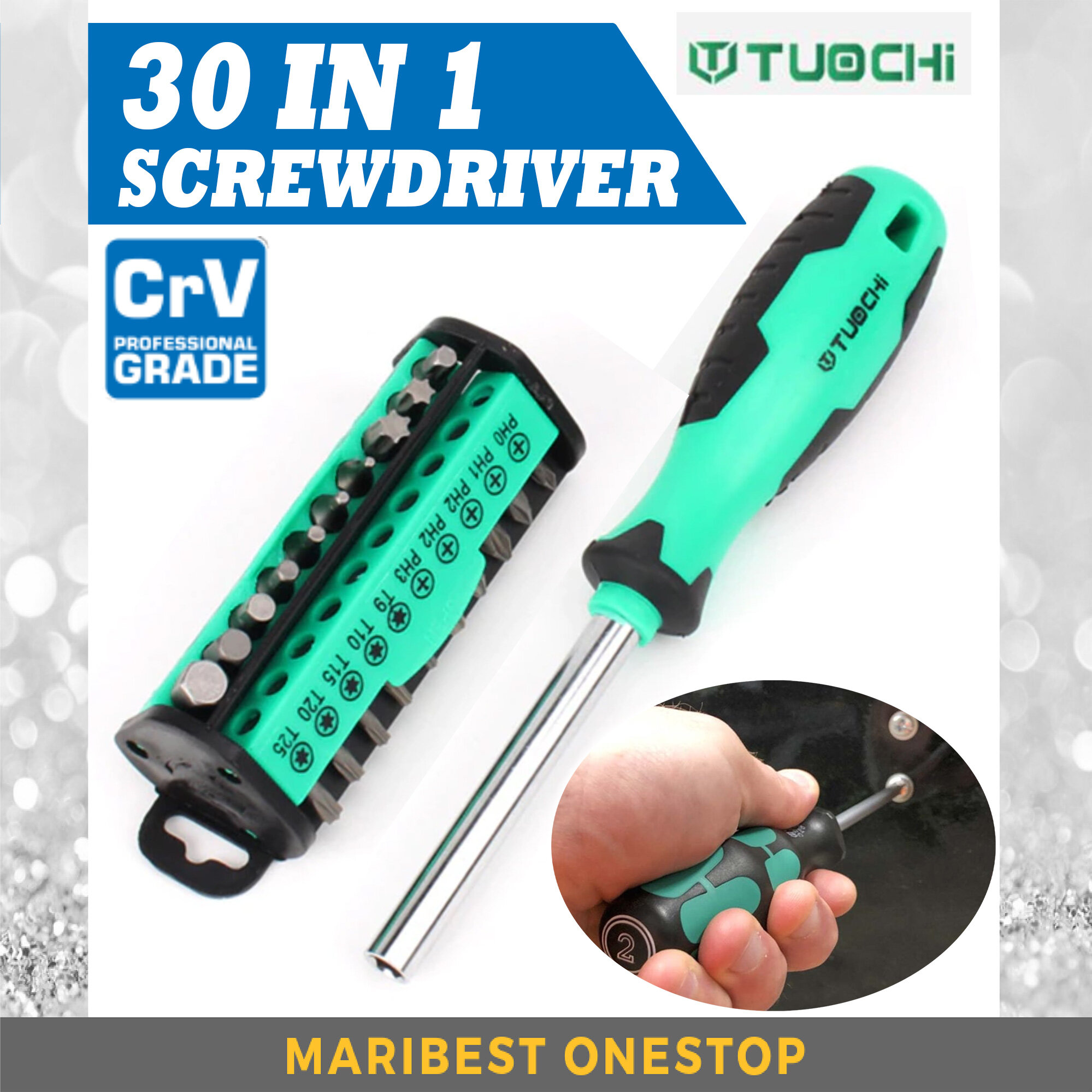 TUOCHI 30 in 1 Screwdriver Kit Tools Precision Screwdriver Set ...