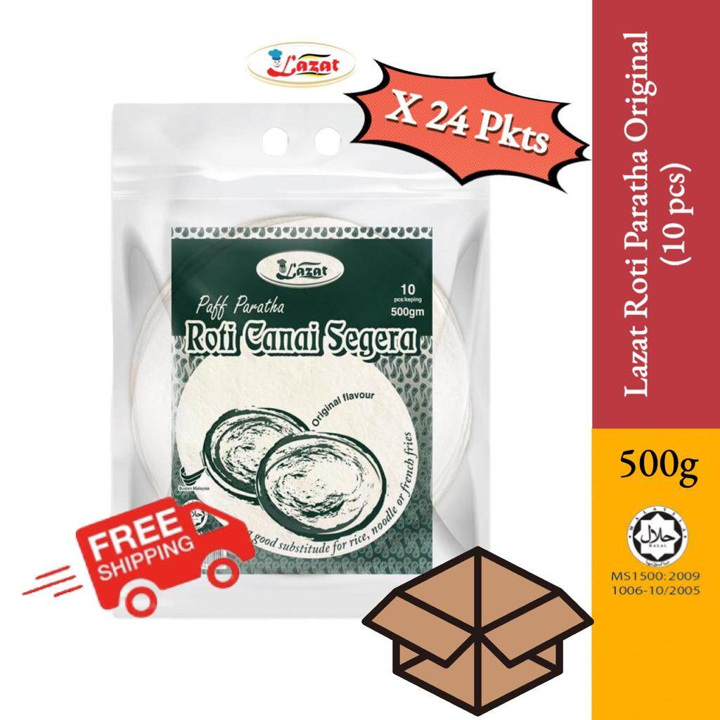 Lazat Roti Prata/Paratha/Pratha/Roti Canai Frozen Original 10's ( 12 ...