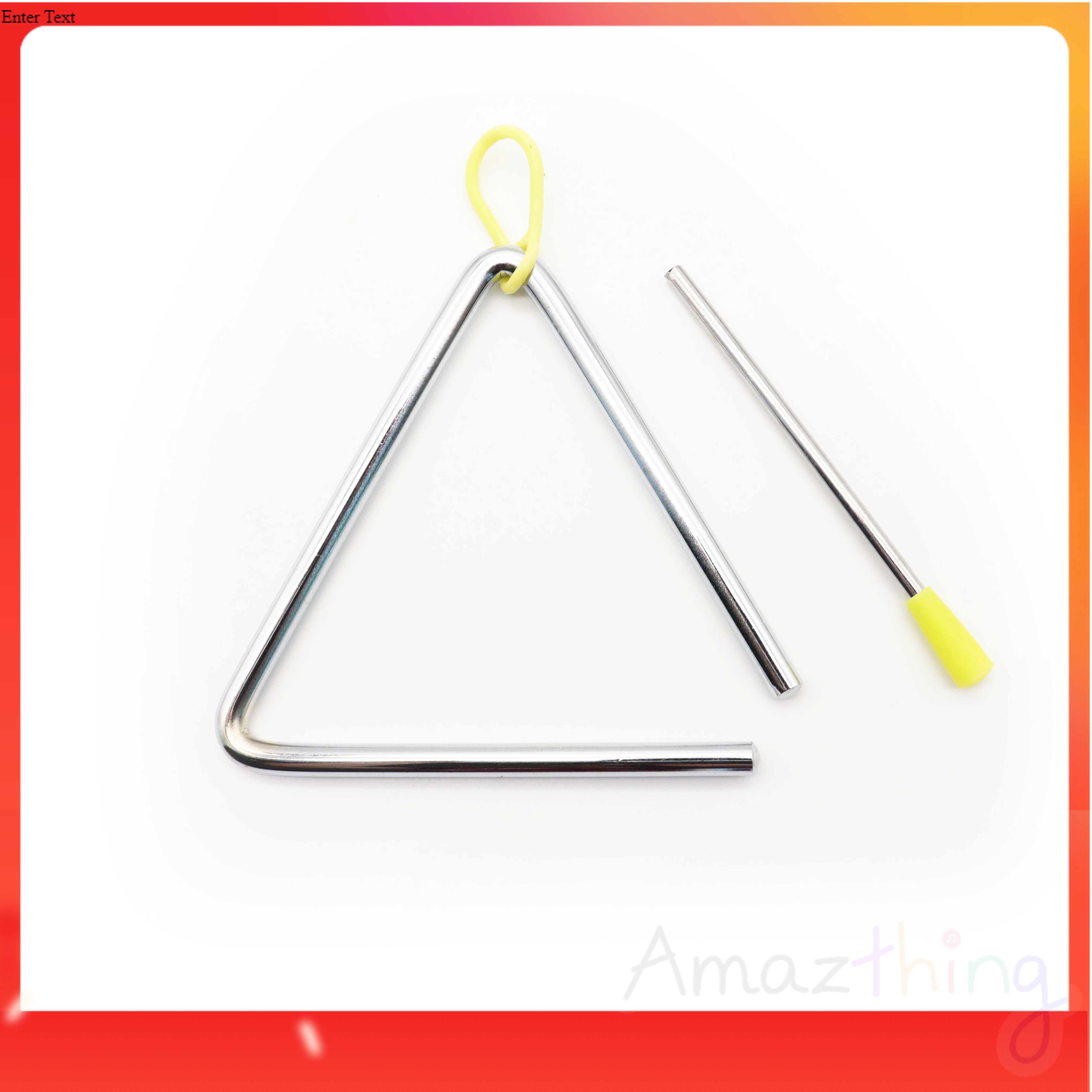 Amazthing (5"/ 12.5cm) Triangle Bell / Kerincing Musical Toy Alat Muzik ...