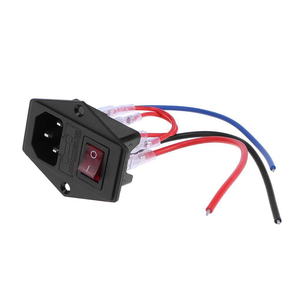 220V/110V power supply SWITCH เต้าเสียบไฟฟ้าพร้อมซ็อกเก็ตฟิวส์สำหรับ ...