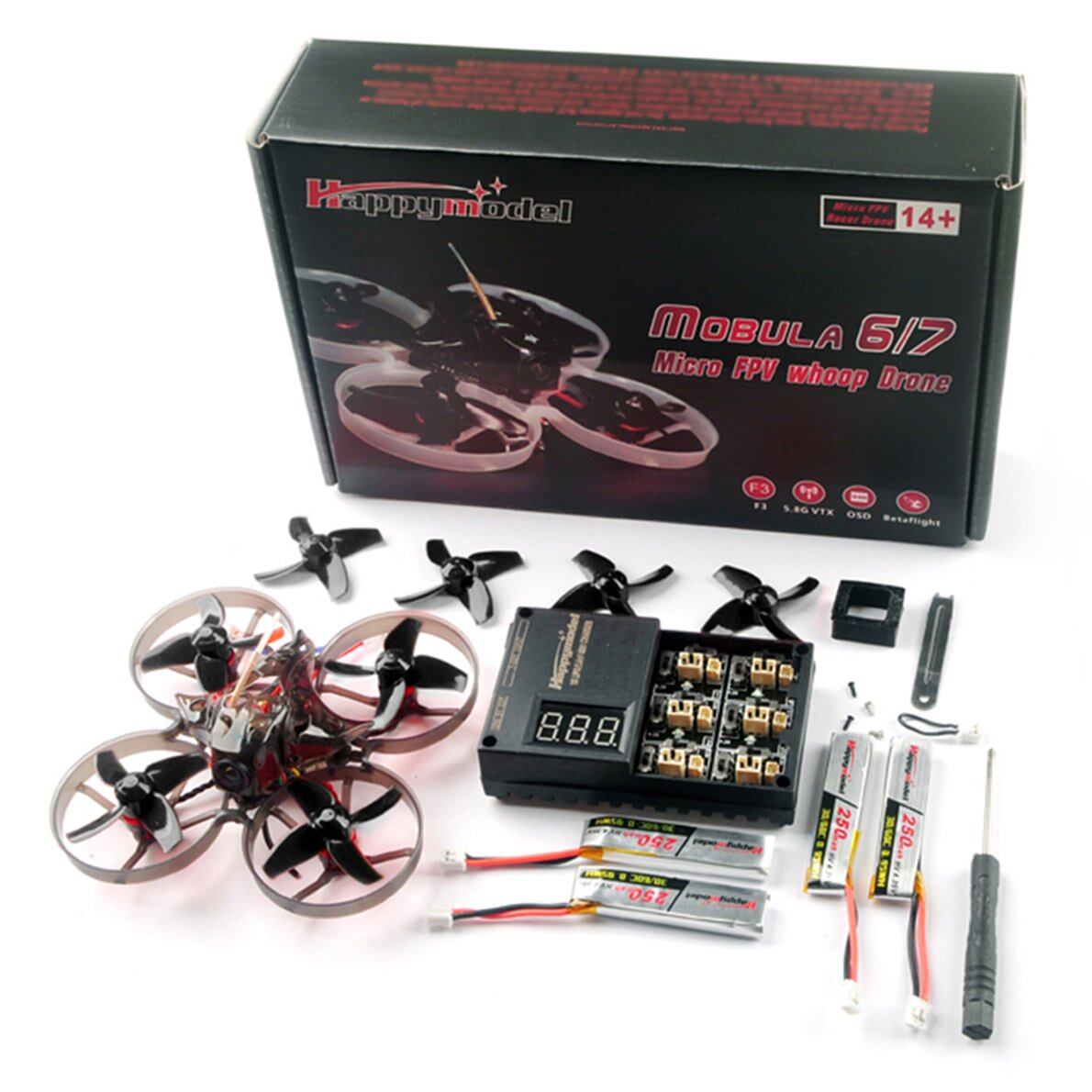 COYEN Happymodel Mobula 7 75mm Crazybee F3 Pro OSD 2S Bwhoop FPV Racing ...