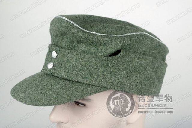 HAT WW2 Topi Militer dengan PATCH, Topi Lapangan Wol PANZER 1943 ...
