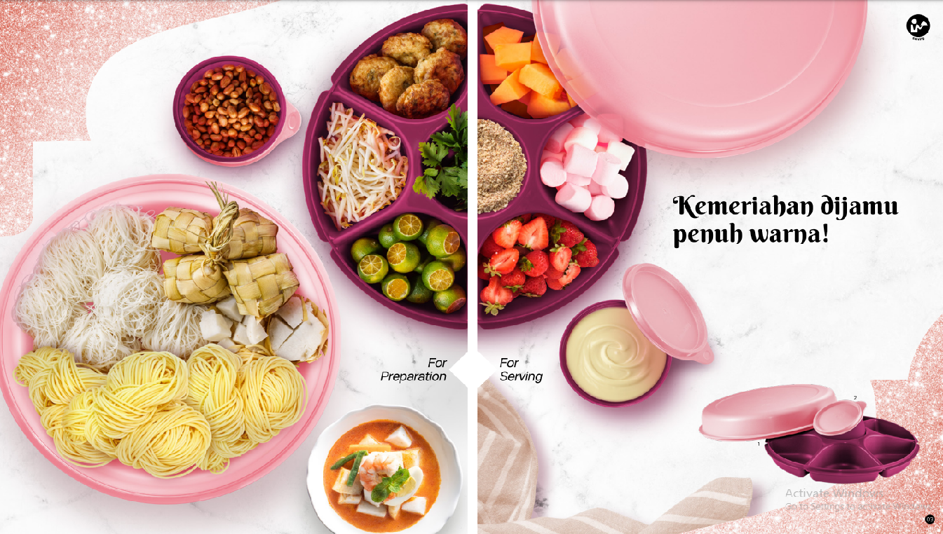 Tupperware Gourmet Serving Center (1) / Royale Blue Serving Center (1 ...