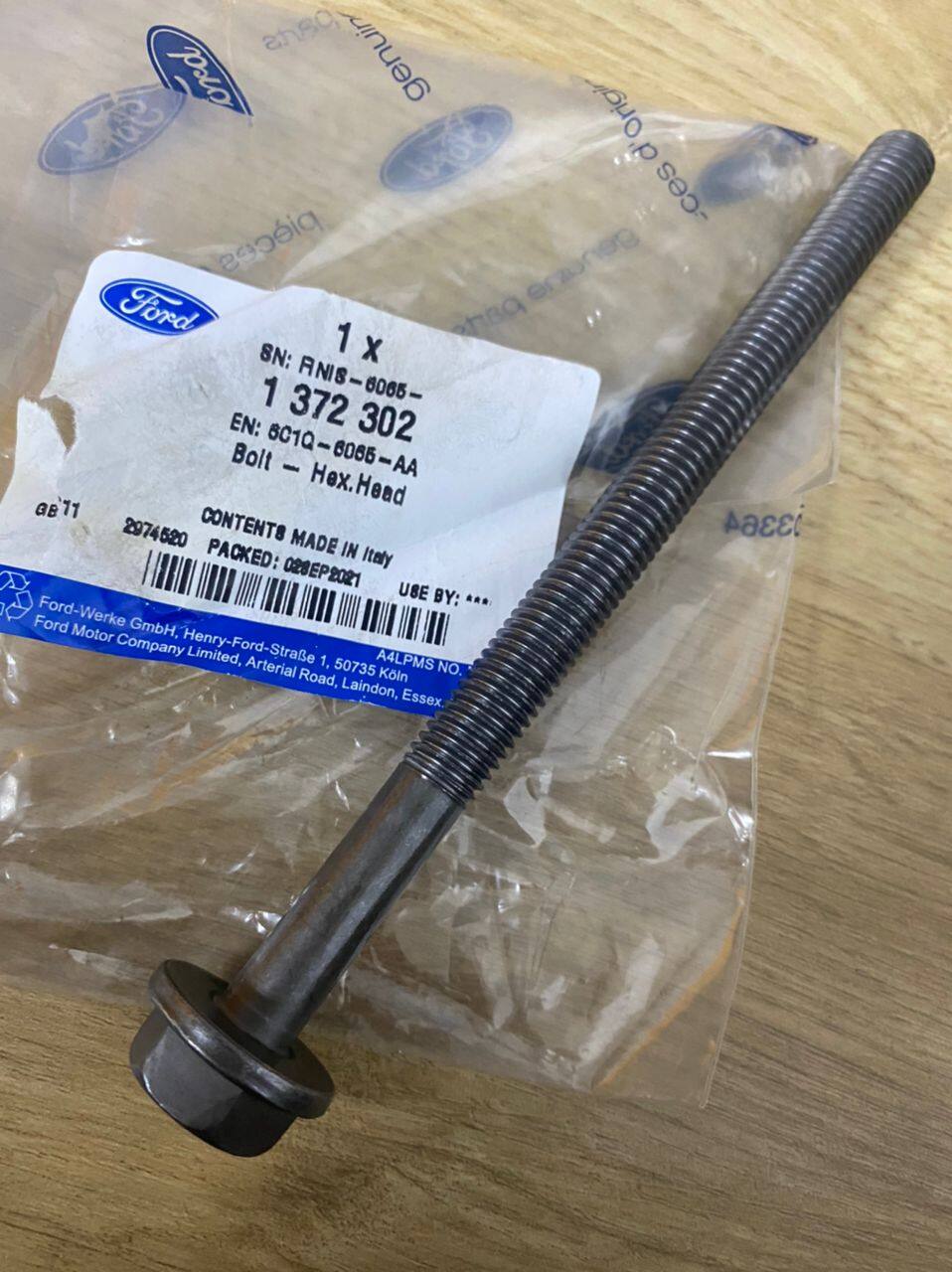 BOLT / SCREW CYLINDER HEAD 150MM GENUINE PART (ORIGINAL) FORD RANGER T6 , T7 , MAZDA BT50 2.2CC ...