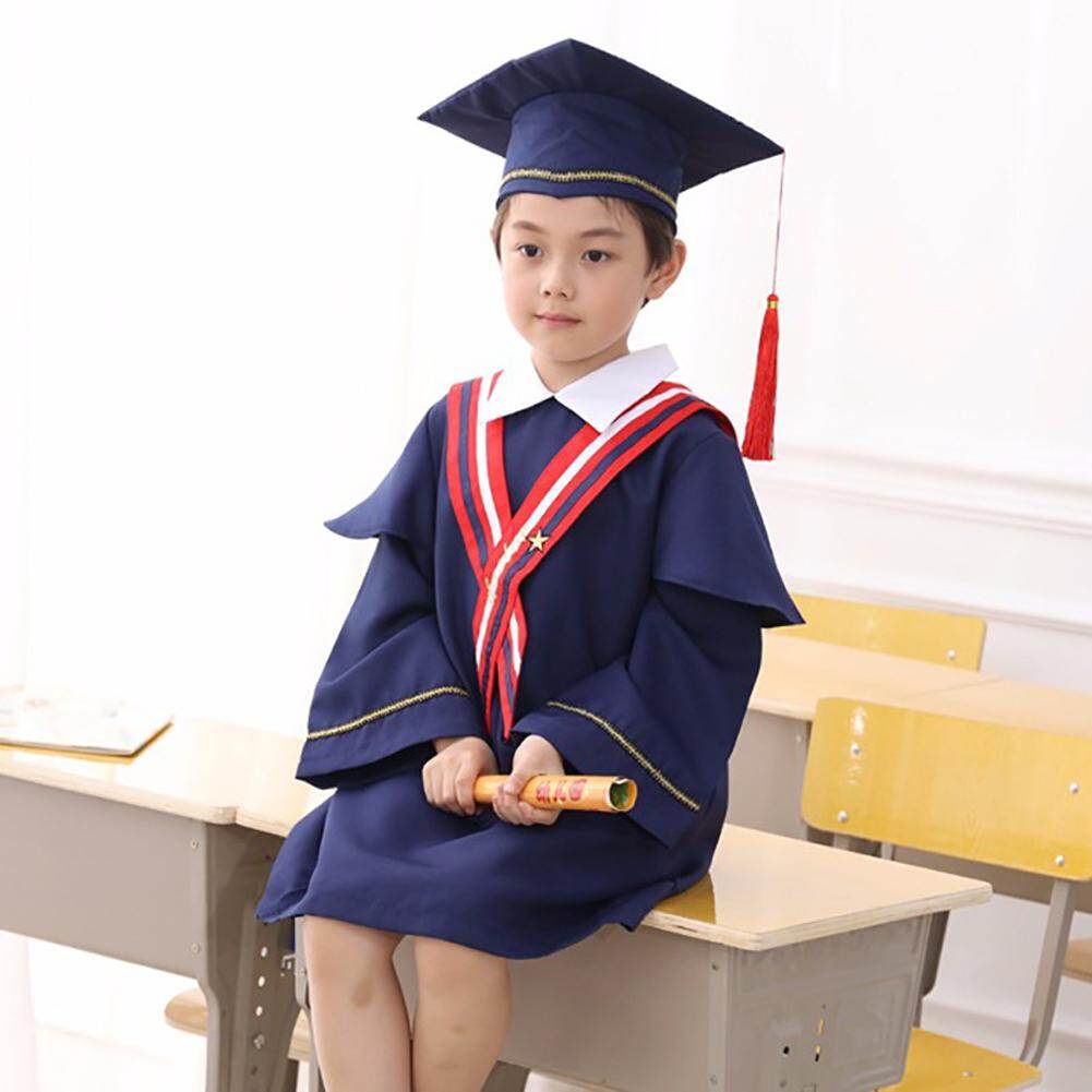 Kids High-quality Primary School Graduation Gown Matching Cap Boys ...