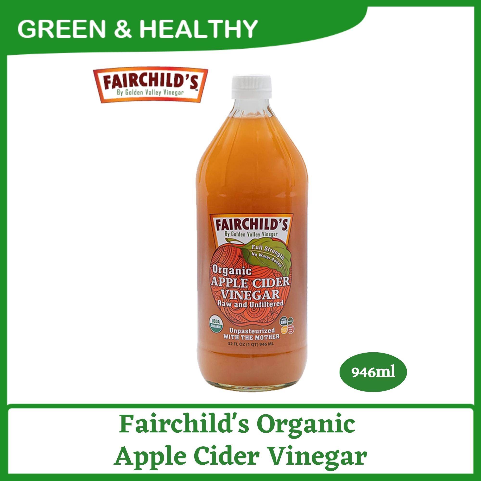 Fairchild's Organic Apple Cider Vinegar (946ml) 32oz 有机苹果醋 no added ...