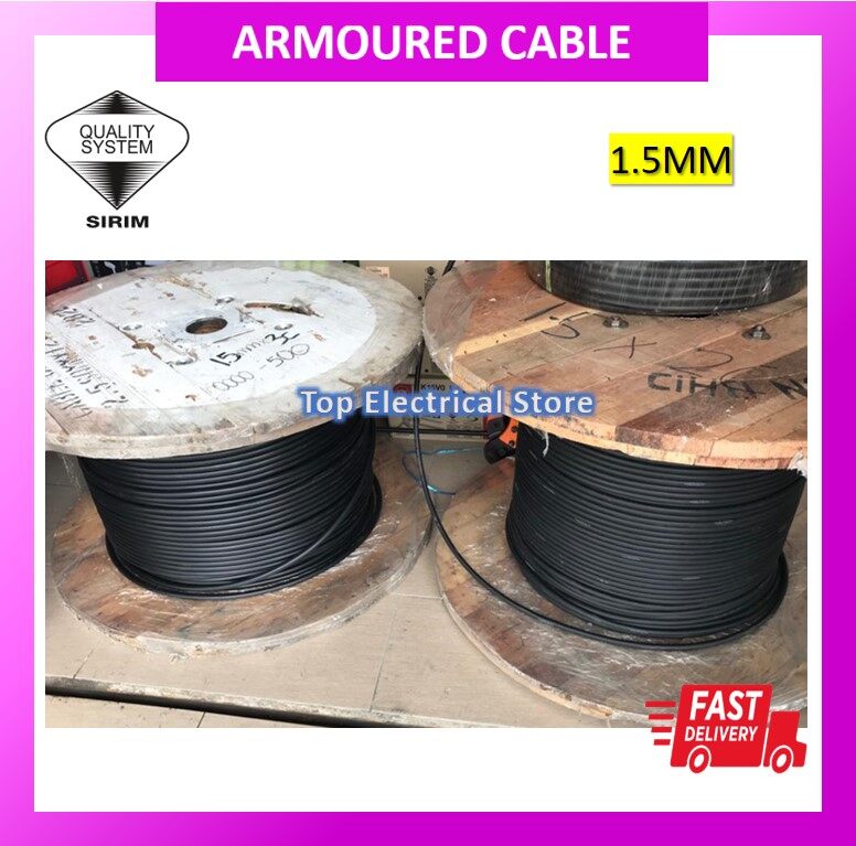 ARMOURED CABLE 1.5MM x 2C/3C/4C/5C/7C/12C UNDERGROUND CABLE 100% PURE ...