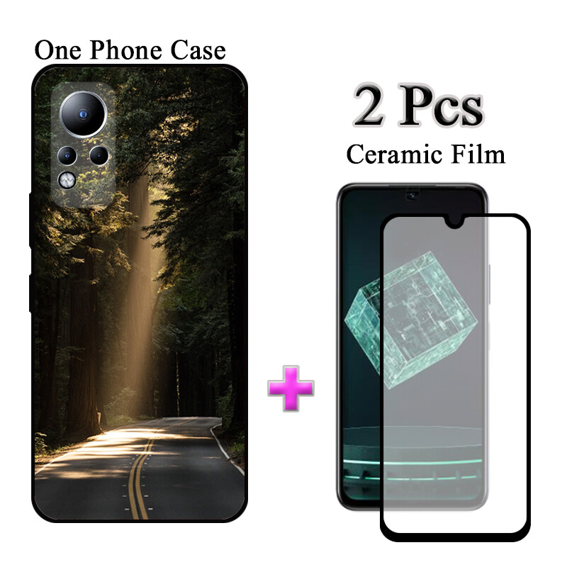 2 IN 1 Infinix Note 12i 2022 X677 Case Ready Stock With Curved Ceramic ...